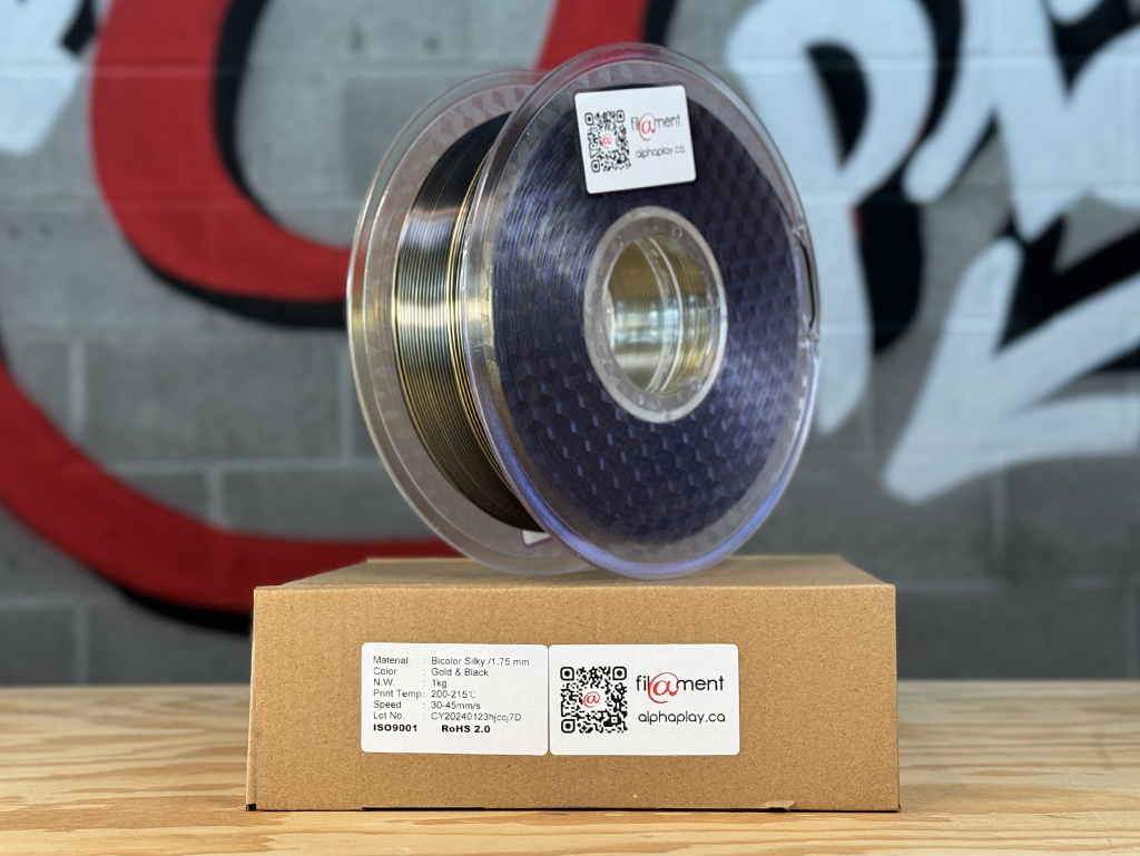 Filament PLA Silk Bicolor Gold/Black 1kg – alpha@play