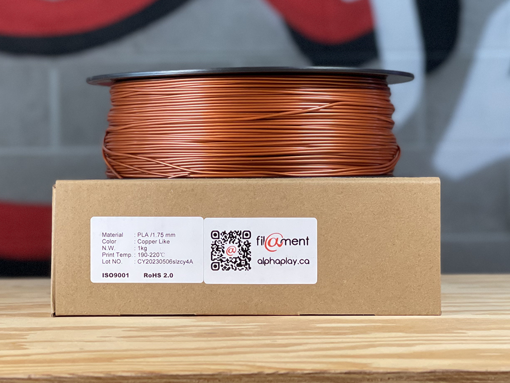 Filament PLA Metal Finish Copper 1kg – alpha@play